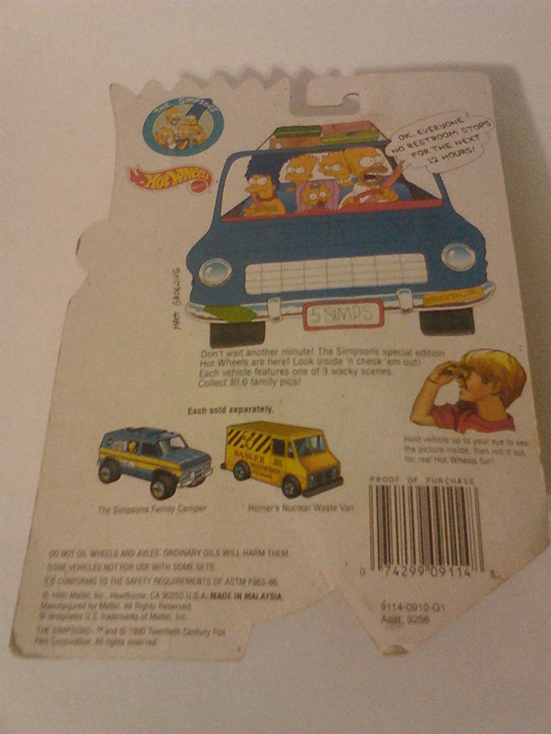 Atomic Toys: Homer Simpson Hot Wheels Nuclear Waste Van | Atomic Tourism